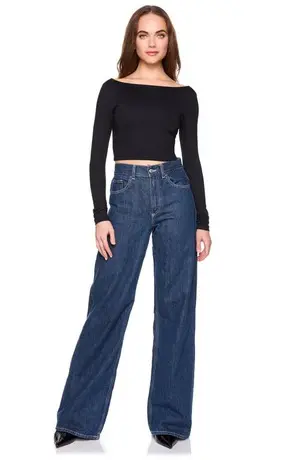Susana Monaco Scoop Back Crop Top