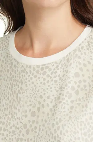 Paige Ryo Animal Print Stretch Cotton Tank Top