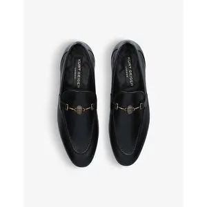 Kurt Geiger Ali Eagle Head Embellished Leather Loafers