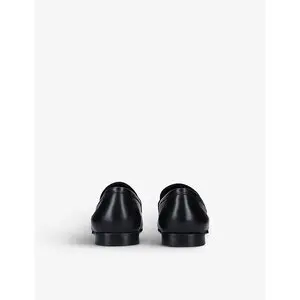 Kurt Geiger Ali Eagle Head Embellished Leather Loafers