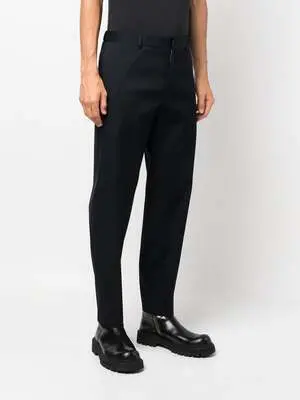 JIL SANDER Virgin-wool Tapered Trousers - Blue