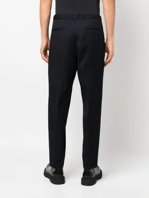 JIL SANDER Virgin-wool Tapered Trousers - Blue