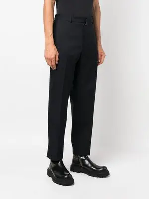 JIL SANDER Straight Leg Tailored Trousers - Blue
