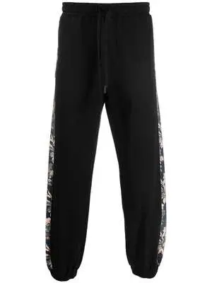 Versace Floral-stripe Track Pants