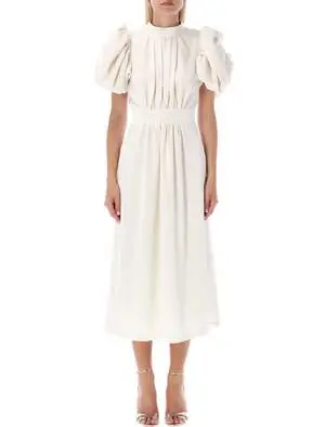 ROTATE BY BIRGER CHRISTENSEN Noon Dress Egret Egret White