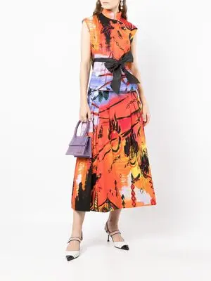 Shiatzy Chen Circus Collection Band-collar Top