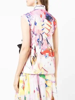 Shiatzy Chen Circus Collection Band-collar Top