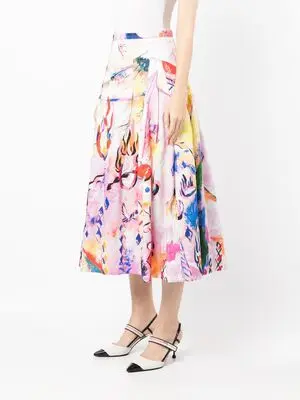 Shiatzy Chen Circus Collection A-line Skirt - Pink
