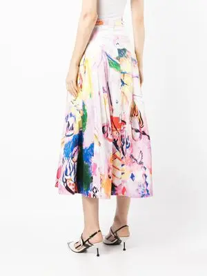 Shiatzy Chen Circus Collection A-line Skirt - Pink
