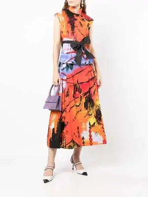 Shiatzy Chen A-line Skirt - Multicolour