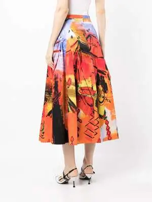Shiatzy Chen A-line Skirt - Multicolour