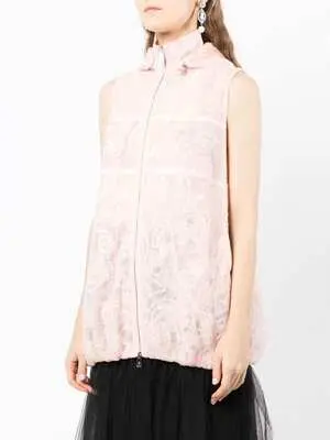 Shiatzy Chen Sleeveless Sequin-embroidered Lace Jacket