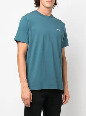 Off-White Chain-link Arrows-print T-shirt - Blue
