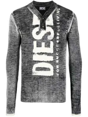 DIESEL® K-atullus Long-sleeved Ribbed T-shirt