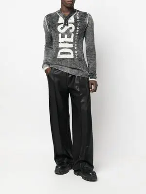 DIESEL® K-atullus Long-sleeved Ribbed T-shirt