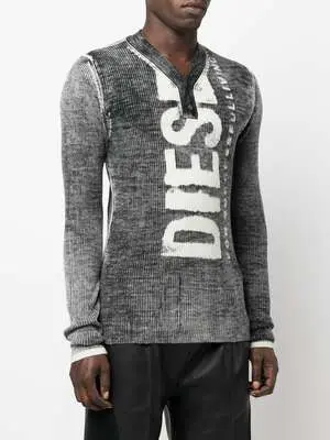 DIESEL® K-atullus Long-sleeved Ribbed T-shirt