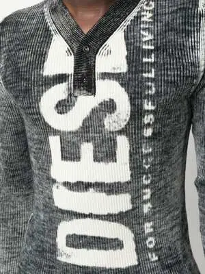 DIESEL® K-atullus Long-sleeved Ribbed T-shirt