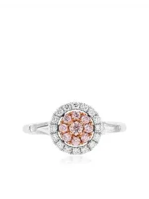 HYT JEWELRY 18kt White Gold Argyle Pink Diamond Engagement Ring - Silver