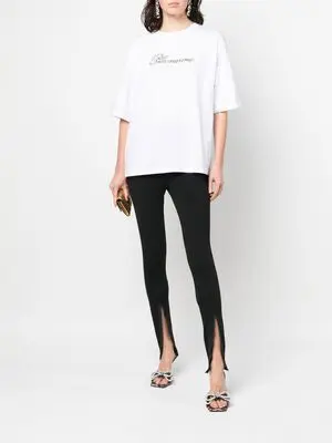 Blumarine Embroidered Logo T-shirt