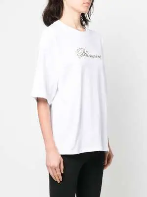 Blumarine Embroidered Logo T-shirt