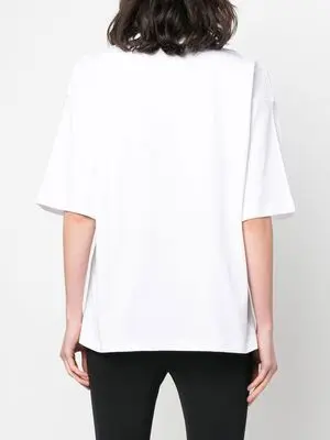 Blumarine Embroidered Logo T-shirt