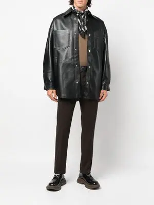 Nanushka Martin Leather Overshirt