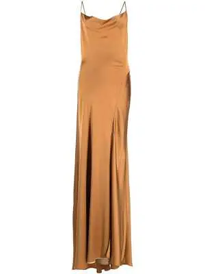 Simkhai Finley Cowl-neck Gown - Gold