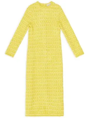 Balenciaga Woven Midi Pencil Dress
