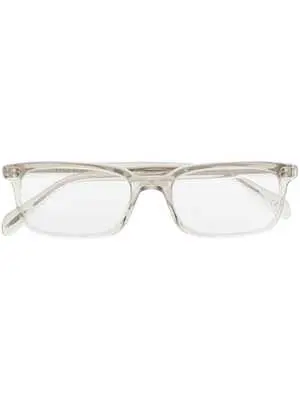 Oliver Spencer Denison Square-frame Glasses - Grey