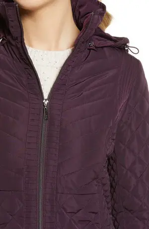 Gallery Quilted Jacket - Blackbery