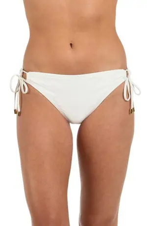 La Blanca Island Goddess Hipster Bikini Bottom - Ivory
