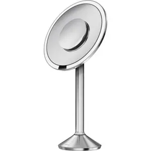 SIMPLEHUMAN 8 Inch Round Sensor Makeup Mirror Pro - Stainless Steel