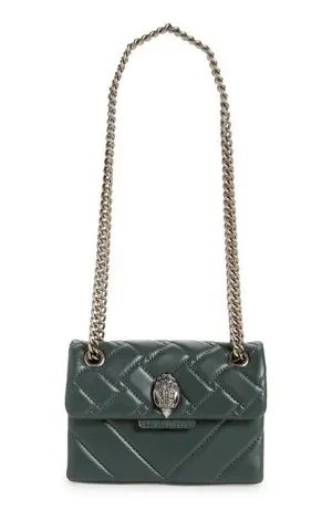 Kurt Geiger Kurt Geiger London Mini Kensington Quilted Crossbody Bag Teal