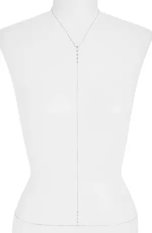 SHYMI Cubic Zirconia Body Chain - Silver