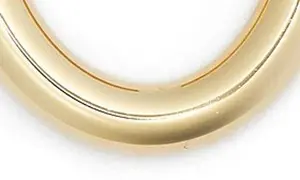 Roberto Coin 18k Oval Hoop Earrings - Yellow