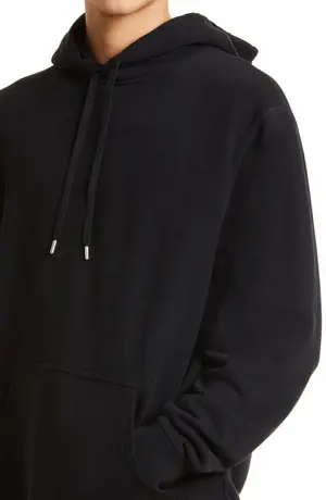 Sunspel Cotton French Terry Hoodie - Black