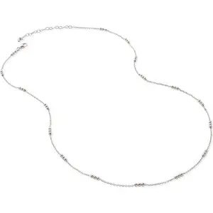 Monica Vinader Triple Beaded Chain Necklace - Silver