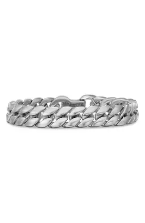 David Yurman Sterling Curb Chain Bracelet - Silver