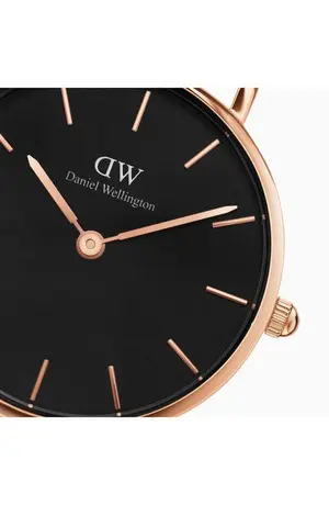 DANIEL WELLINGTON Classic Petite Mesh Strap Watch - Black/white/rose Gold