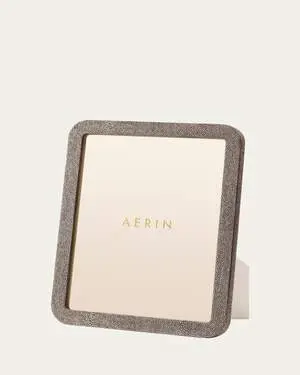 Aerin Modern Faux Shagreen Frame, 8" X 10 - Chocolate
