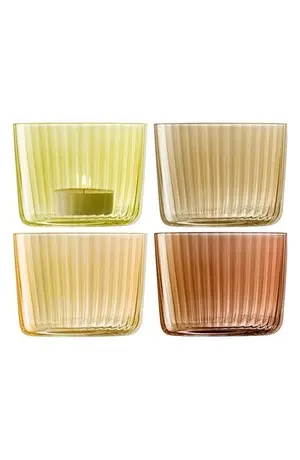 LSA 4-piece Votive Candleholder Set - Amber