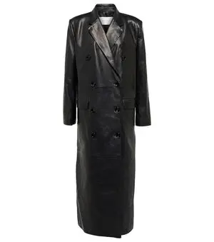 Magda Butrym Double-breasted Leather Coat