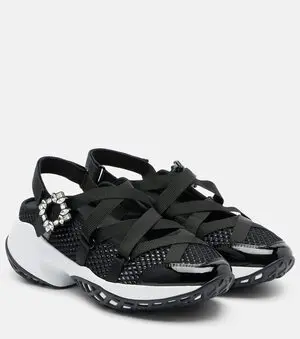 ROGER VIVIER Embellished Sneakers - Black