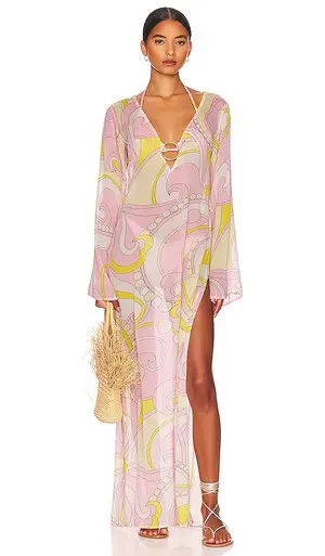 CIN CIN Totem Maxi Dress In Pink - Cirque