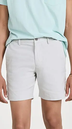 Club Monaco Baxter Chambray Linen Shorts