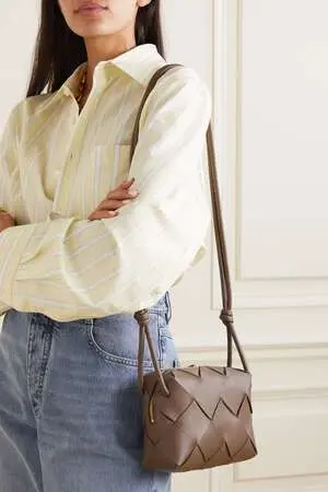 Bottega Veneta Small Cassette Intrecciato Leather Shoulder Bag