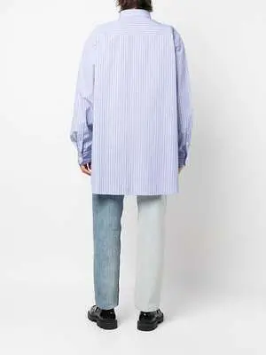 MAISON MARGIELA Organic-cotton Oxford Shirt - Blue