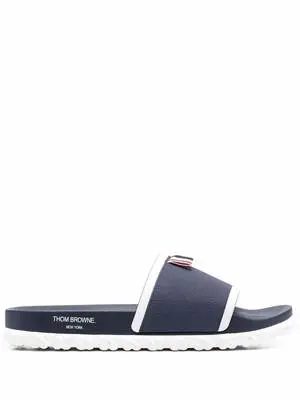 Thom Browne Cable-sole Slides - Blue