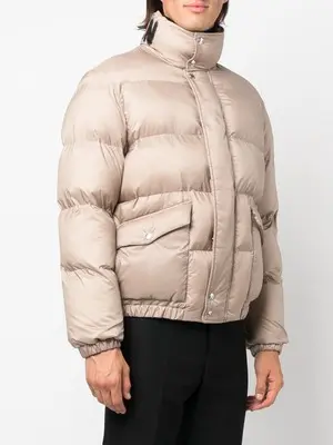 Alexander McQueen Graffiti-print Puffer Jacket - Neutrals