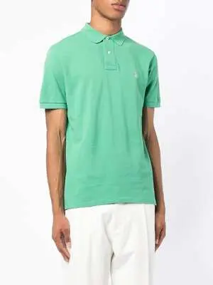 Polo Ralph Lauren Embroidered-logo Short-sleeve Polo Shirt - Green
